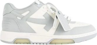 Off-white Homme, Chaussures, Multicolore, Taille: 40 EU Baskets grises et blanches avec logo en cuir