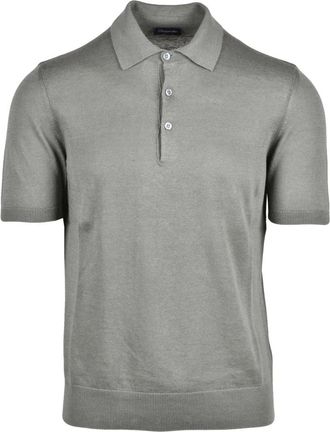 Drumohr Homme, Tops, Vert, Taille: M Polo en maille