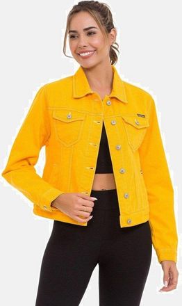 Cipo & Baxx Jeansjacke Jeansjacke Mit praktischen Brusttaschen, WJ212