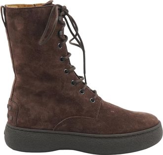 Hogan Femme, Chaussures, Brun, Taille: 38 1/2 EU Bottines &agrave; lacets