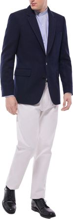 Fursac Blazer &agrave; chevrons en laine et cachemire - Taille 44 - Homme