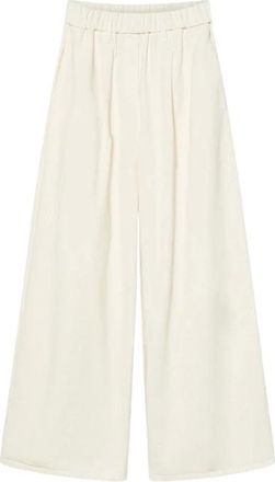 Forte_Forte Femme, Pantalons, Jaune, Taille: 40 FR Fluid Twill Pantalons