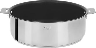 Cristel S24QMPE Casteline Amovible Schmortopf mit Exceliss Antihaftbeschichtung, Edelstahl, Durchmesser 24 cm, 30,5 x 24 x 8,5 cm