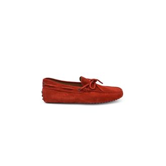 Tod's Homme, Chaussures, Rouge, Taille: 42 EU Flats en daim