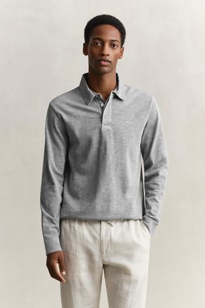 GANT Herren Gewaschener Heavy Rugger (XXXL) CERAMIC Grau