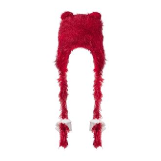 Vivetta Roter Katzenohr Zopf Hut - - Accessories - Damen - Rot - ONE SIZE