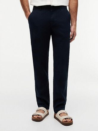 Tommy Hilfiger Chino droit Denton en lin m&eacute;lang&eacute;
