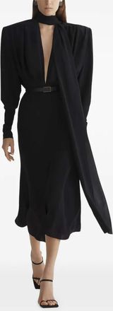 MUGLER Kleid mit G&uuml;rtel - Schwarz