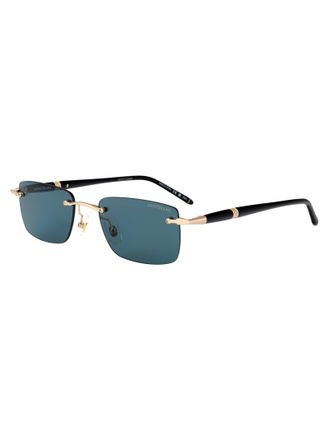 Montblanc MB0344S Rimless Injected Sunglasses - Teal