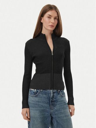 Guess Strickjacke W6BR05 Z1248 Schwarz Slim Fit