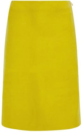 Ferragamo Nubuck Pencil Skirt