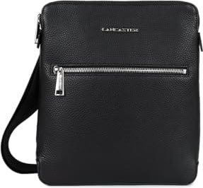 Lancaster | Gentlemen Harry - Pochette Cuir de Vachette Grainé Noir