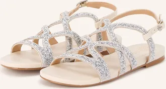 Unisa Sandalen Comic Mit Schmucksteinen weiss