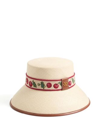 Valentino Garavani bob &agrave; broderies - Tons neutres