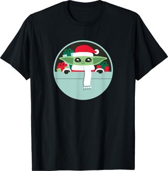 Star Wars The Mandalorian Grogu Loaded with Presents Holiday T-Shirt