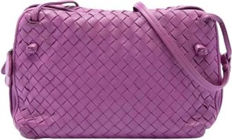 Bottega Veneta Pre-owned Cuir sacs-ports-paule - Femme - Pre-owned - Violet - Taille: ONE Size