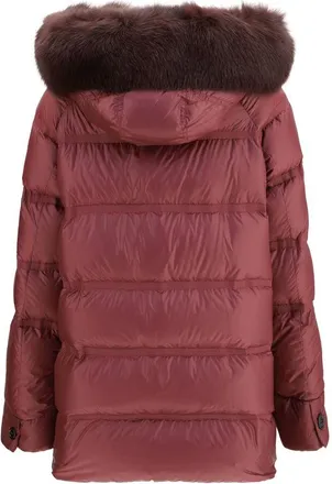 Peuterey Womens Purple Polyester Full-Length Jacket Clothing