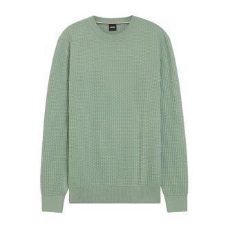 HUGO BOSS H-Imberto Rundhals-Strickpullover - - Knitwear - Herren - Gr&uuml;n - M
