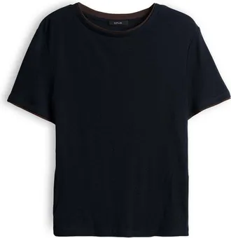 OPUS T-Shirt mit kontrastfarbener Paspel Leichte Qualit&auml;t mit modernem Akzent