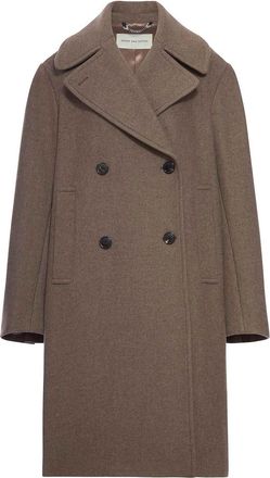 Dries Van Noten Langer Mantel - Braun