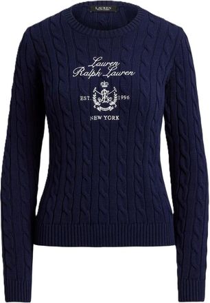 Ralph Lauren Femme, Pulls, Bleu, Taille: 42 FR Rinett Long Sleeve Pullover