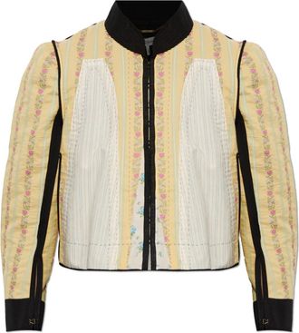 Chlo&eacute; Kurze Jacke mit R&uuml;ckenschlitz - - Jackets - Damen - Gelb - XS