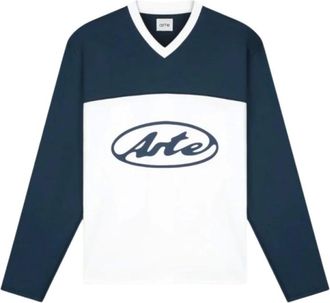Arte Homme, Tops, Multicolore, Taille: L Circle Logo Longsleeve