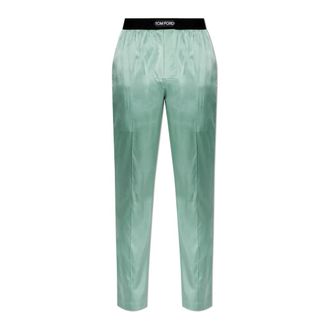 Tom Ford Seiden-Pyjamahose - - Nightwear & Lounge - Herren - Gr&uuml;n - 2XL