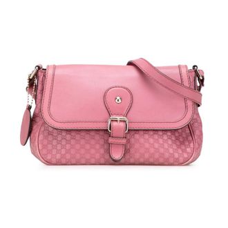 Gucci Pre-owned Leder Schultertasche mit verstellbarem Riemen und Schnallen-Detail - - Pre-owned - Damen - Rosa - ONE SIZE