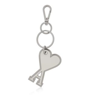 Ami Porte-cl&eacute;s Logo - unisex - Accessoires - Gris - Taille: ONE Size