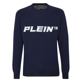 Philipp Plein Herren, Strickwaren, Blau, 3XLGr&ouml;&szlig;e
