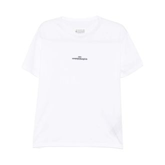 Maison Margiela Homme, Tops, Blanc, Taille: L T-Chemises