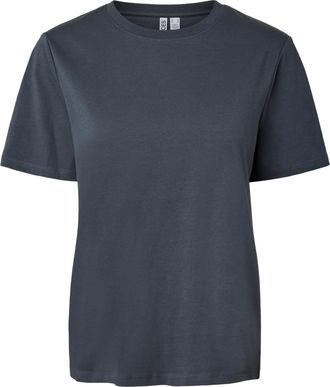 Pieces Damen Pcria Ss Solid Tee Noos Bc T-Shirt 17140802,Ombre Blue,XS