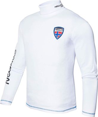 Nebulus Herren Rolli Warmer, Rollkragen, Langarm, weiß - XXL