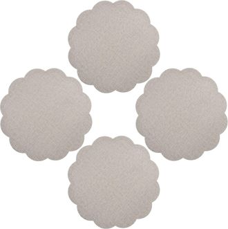 DOITOOL Pu Leder Tischset 4 St&uuml;ck Blumenform rutschfest Hitzebest&auml;ndig Tischdekoration F&uuml;r K&uuml;che Und Party