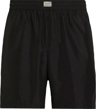 Dolce & Gabbana Homme, Maillots de bain, Noir, Taille: 3XL Short de bain mi-long avec &eacute;tiquette