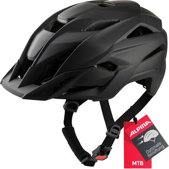 Alpina KAMLOOP - Individuell Anpassbarer, Leichter & Sicherer Fullface Fahrradhelm mit Kinnbügel, für Erwachsene, Black matt, S (51-55 cm)