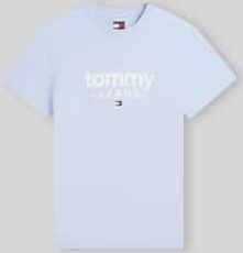 Tommy Jeans Relaxed Fit T-Shirt aus reiner Baumwolle mit Label-Schriftzug