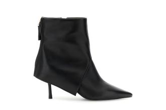 Caf&egrave;noir Bottines &Agrave; Revers En Cuir, Pour Femme, Couleur Noir, Taille 41