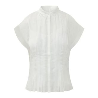 HUGO BOSS Femme, Blouses et Chemises, Blanc, Taille: 42 FR Chemises