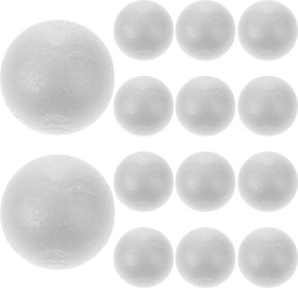 Valiclud Styroporkugel 25 St&uuml;ck 7cm n Schaumkugeln Styroporb&auml;lle Weihnachtskugeln f&uuml;r DIY Basteln Weihnachtsanh&auml;nger Christbaumschmuck Weihnachtsbaumschmuck An