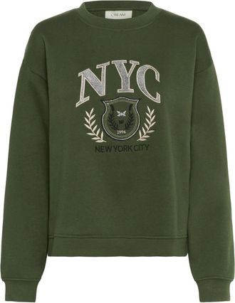 Cream Femme, Sweatshirts et sweats à capuche, Vert, Taille: 44 FR CRMirabella SweaT-shirt