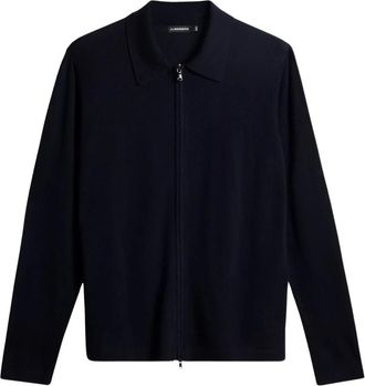 J.Lindeberg Homme, Pulls, Bleu, Taille: XL Kaleb Zip Cardigan