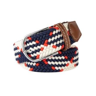 Generic Ceinture &eacute;lastique en toile tiss&eacute;e avec boucle ardillon tricot&eacute;e pour homme et femme, 58, 3.3cmX107cm