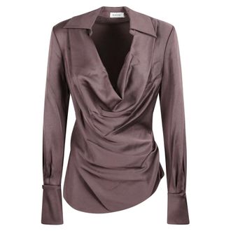 SIMKHAI Damen, Blusen & Hemden, Braun, XSGr&ouml;&szlig;e