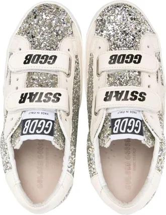 Golden Goose Glitter Low-Top Sneakers - Silver