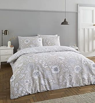 Catherine Lansfield Bettwäsche-Set Kingsize-Betten, Polyester, Natur, Super King Size