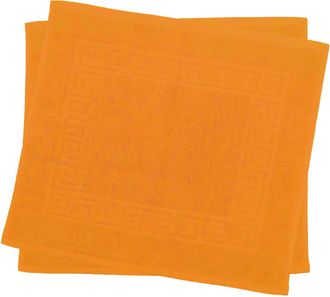 Julie Julsen 2er Pack 50 x 40 cm Badvorleger in Premium Qualität 900 gm2 in aktuellen Farben und 4 Größen aus Baumwolle Badematte Badteppich Duschvorleger Design S