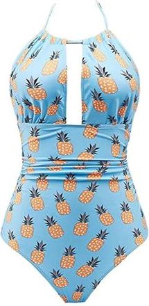 Generic Maillots de bain dos nu pour femme | Maillot de bain dos nu pour femme | Maillot de bain push-up extensible taille haute et dos nu pour un ajustement 