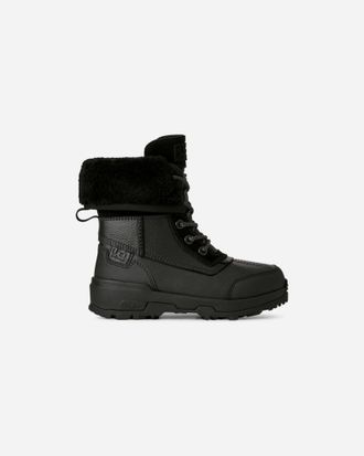 UGG Adirondack Boot XXV f&uuml;r Kinder in Black, Gr&ouml;&szlig;e Leder